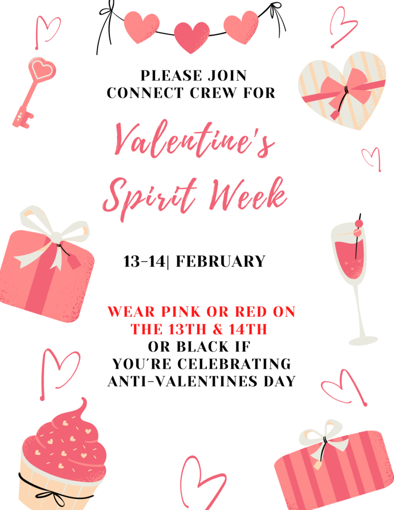 Valentines Spirit Week – Monday, February 13 and Tuesday, February 14 ...