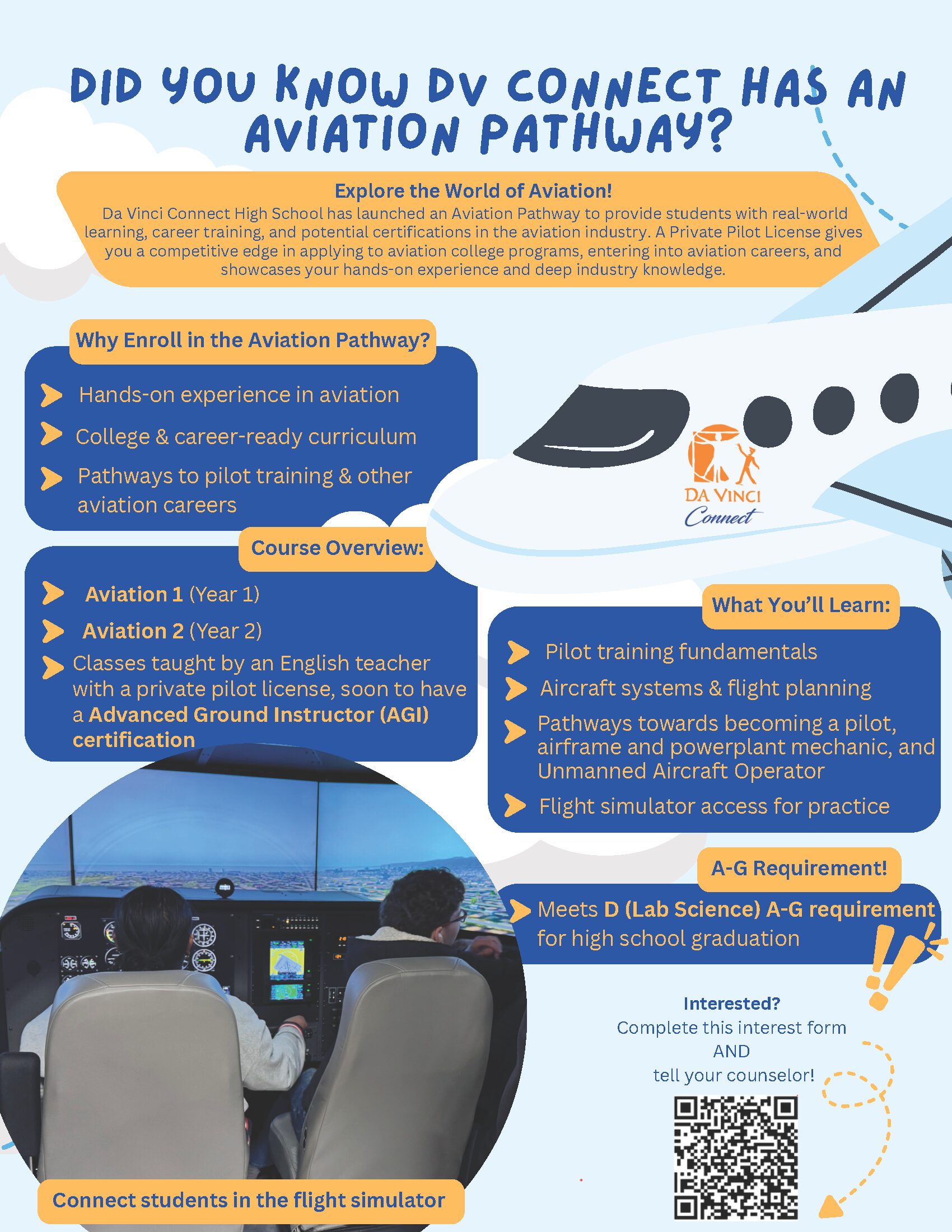 Attention current 9th, 10th, and 11th graders…join the Aviation Pathway ...